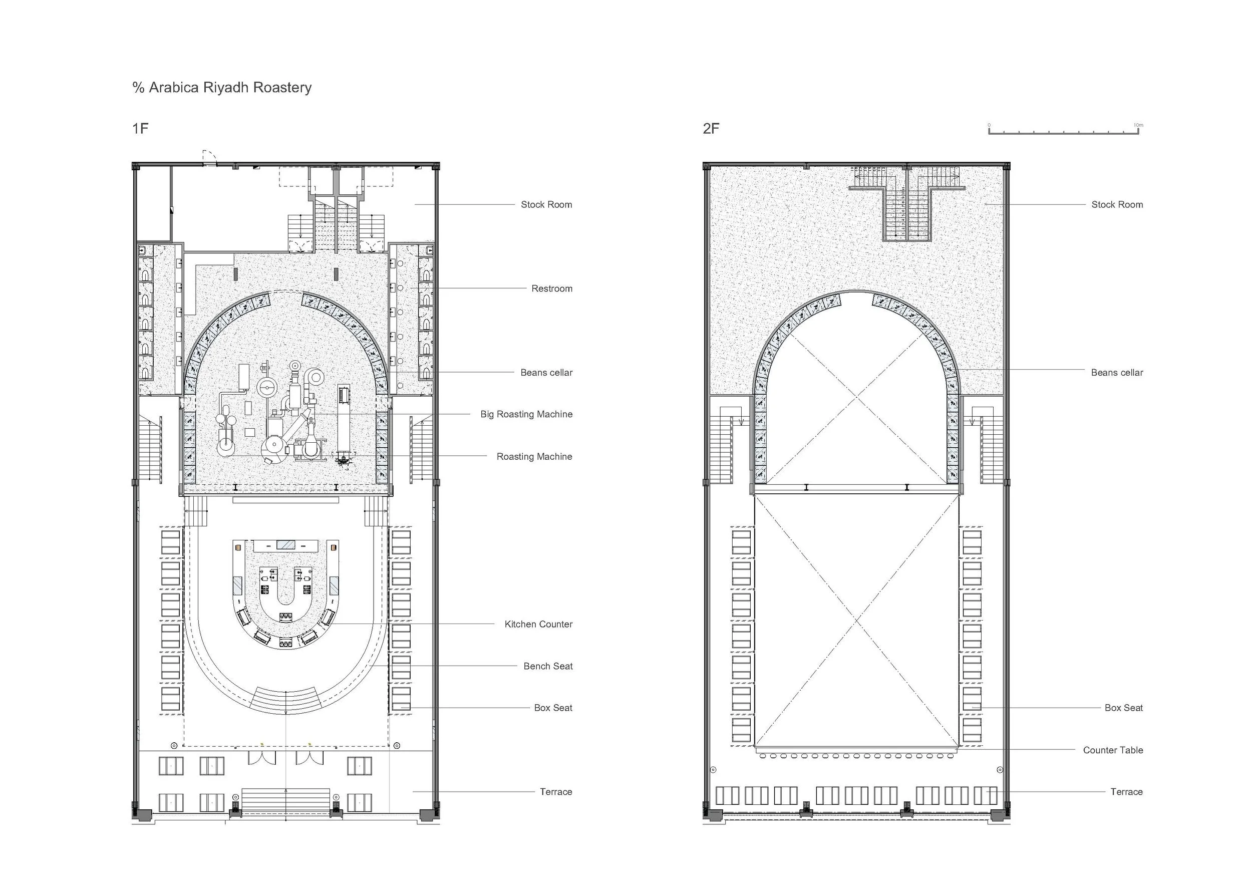 %Arabica Riyadh Roastery designed by no.10, NOMURA Co., Ltd. — Sky ...