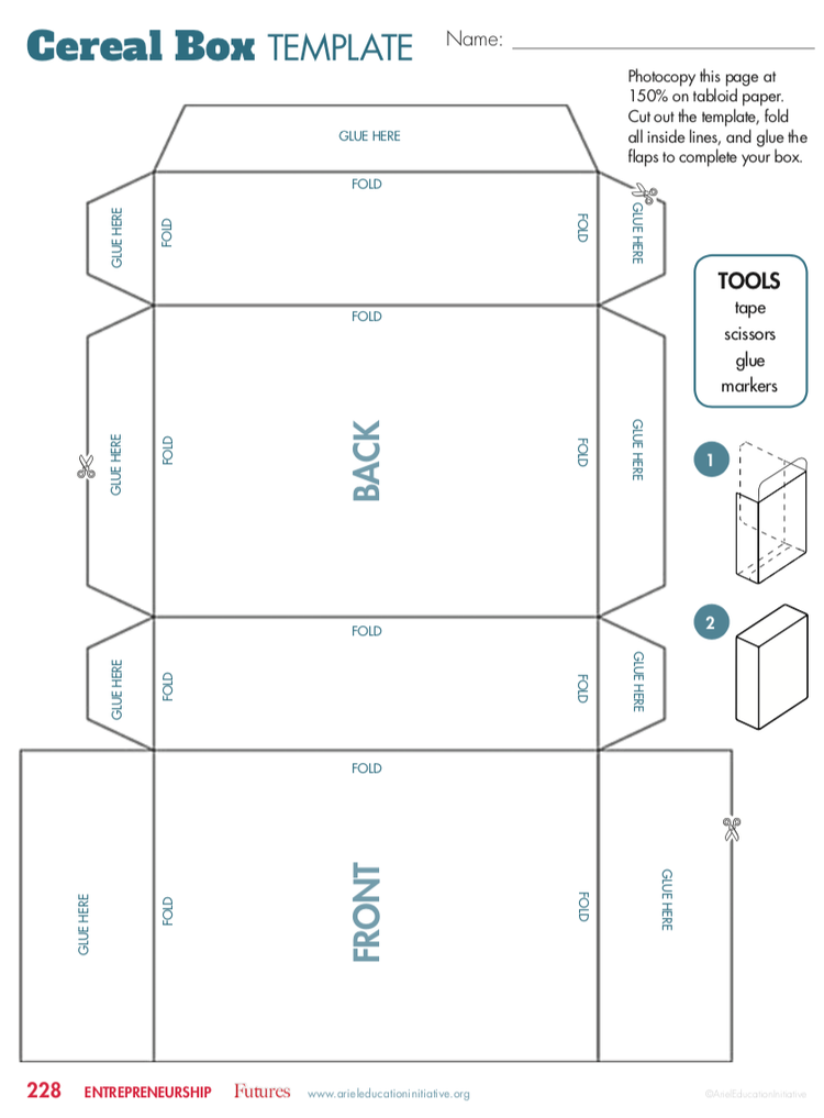 Cereal Box Bonanza! — Ariel Education Initiative
