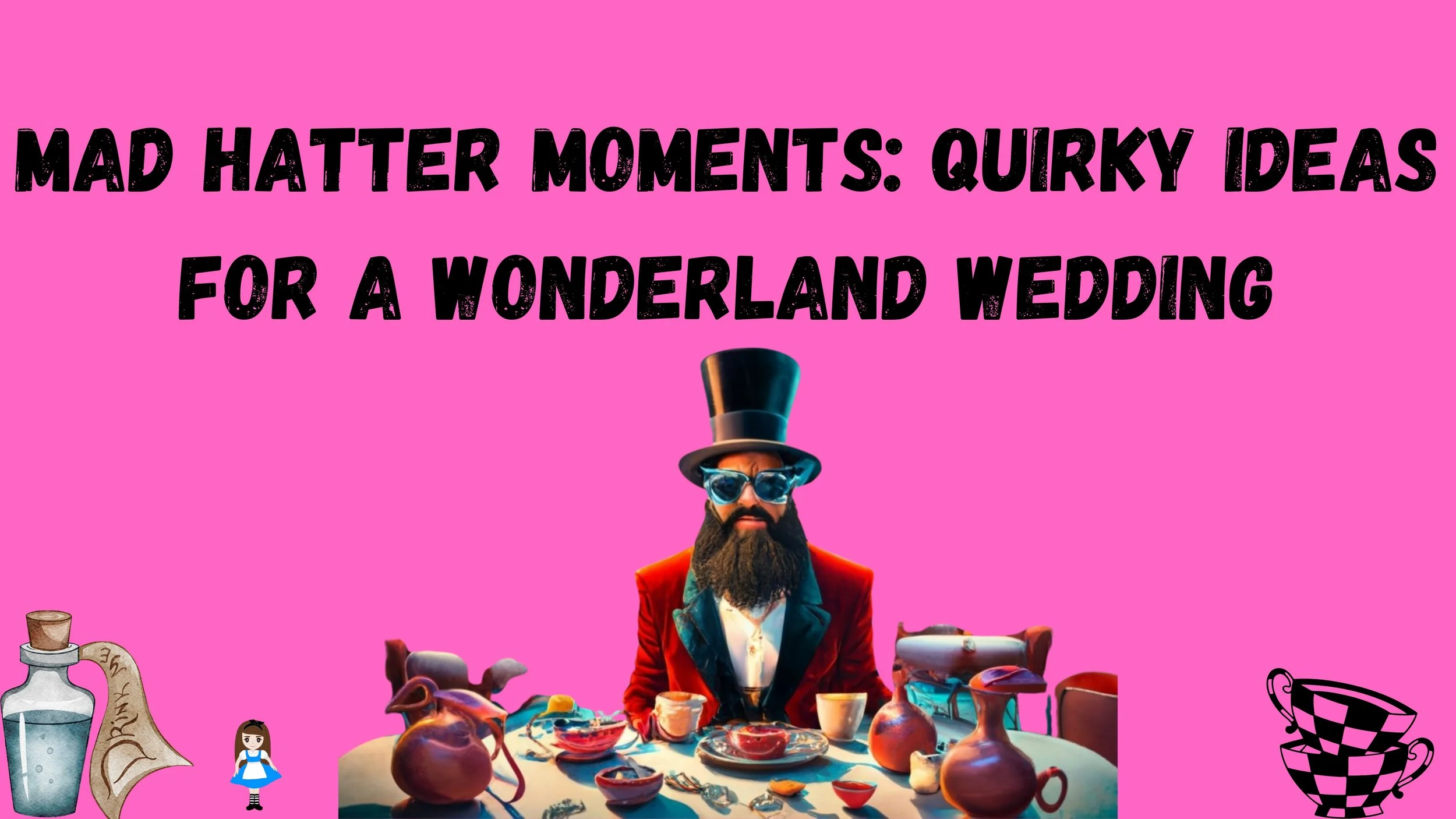 Whimsy Unleashed: Mad Hatter Moments for Your Wonderland Wedding ...