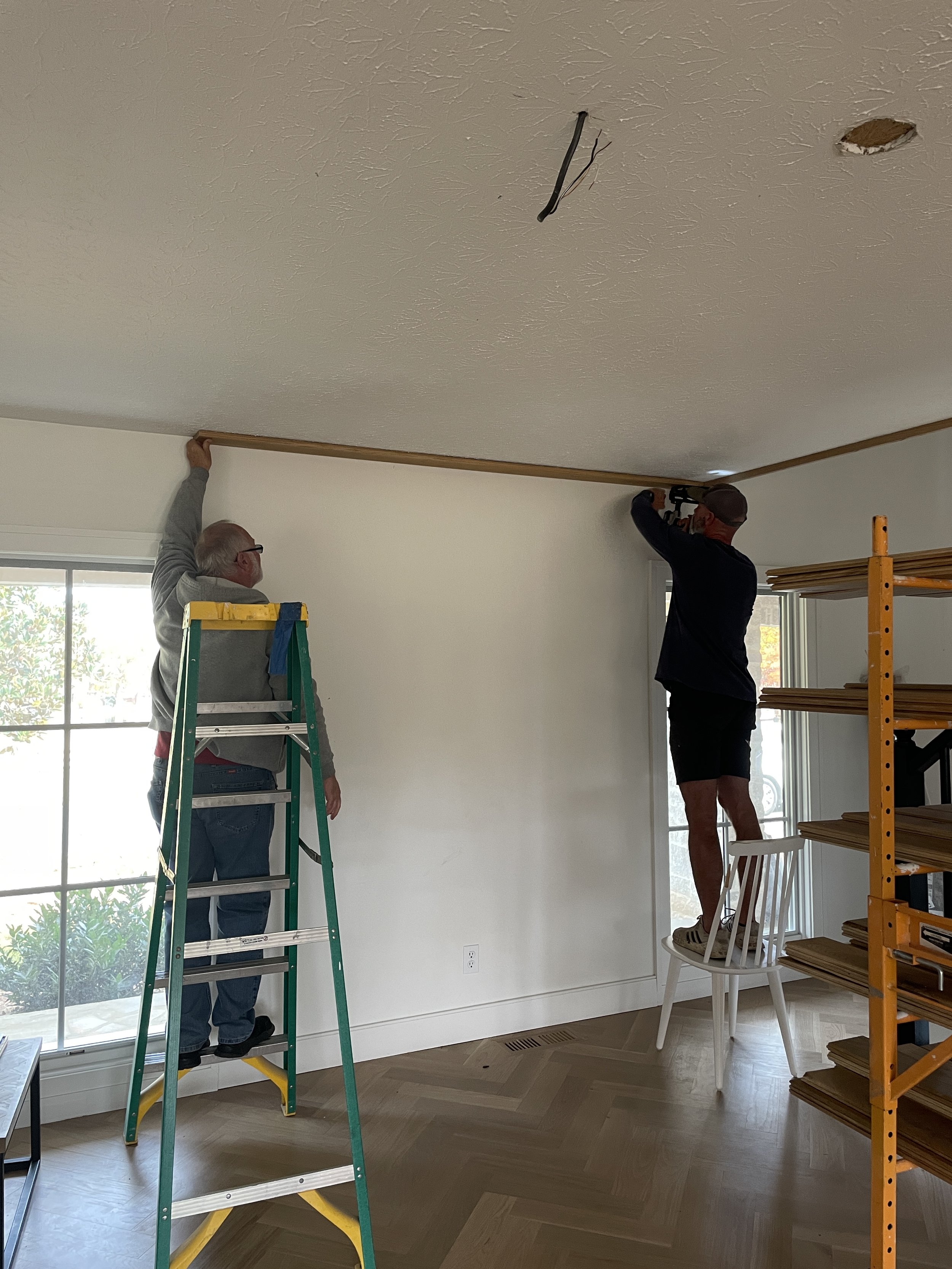 a stunning white oak ceiling — 25:40 Love Interiors