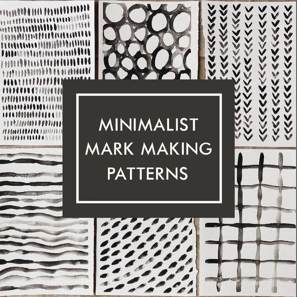New Skillshare Class - Minimalist Mark Making Patterns — Pauline ...
