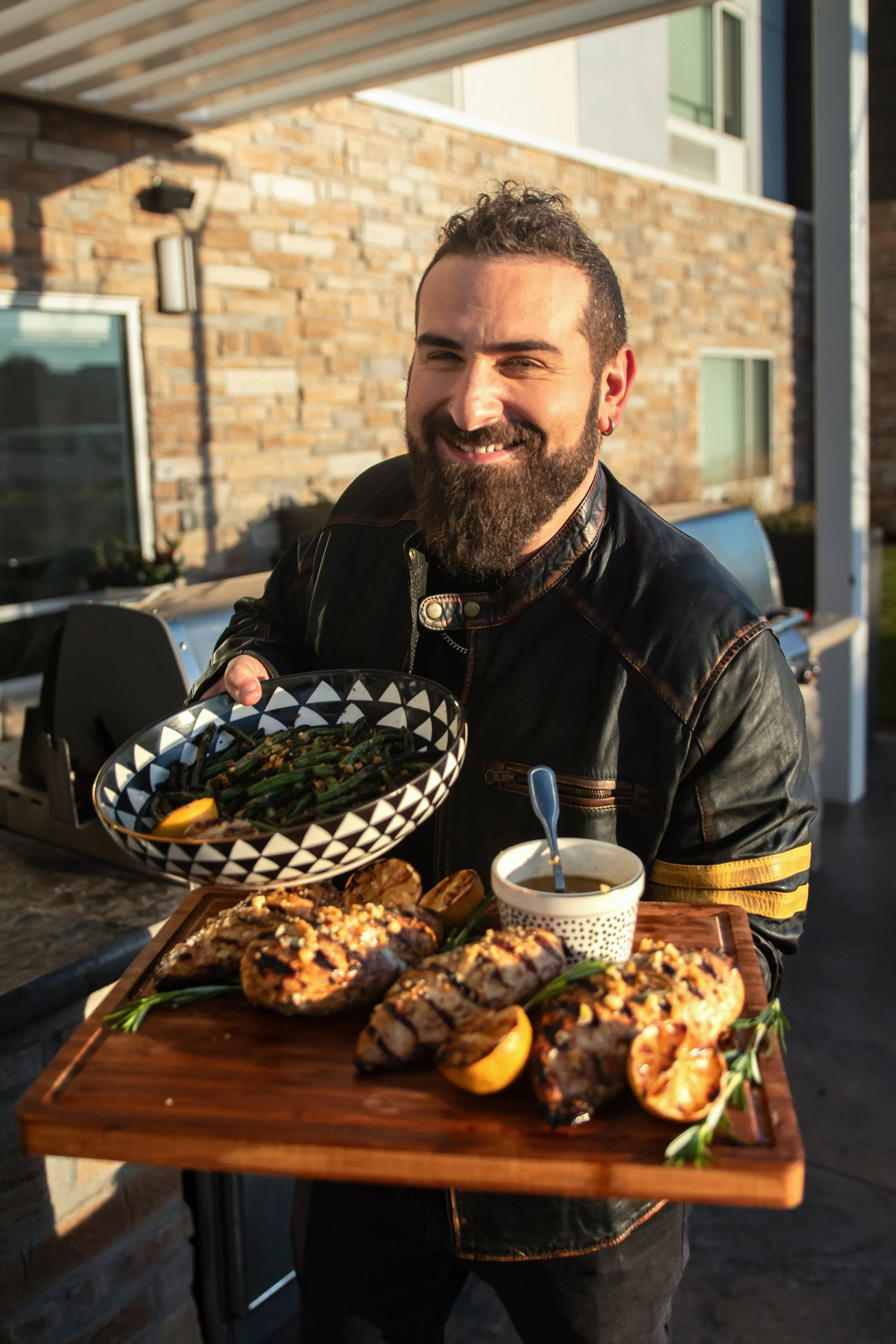 The Best GRILLED CHICKEN w/ Rosemary-Garlic Butter & Charred Green ...