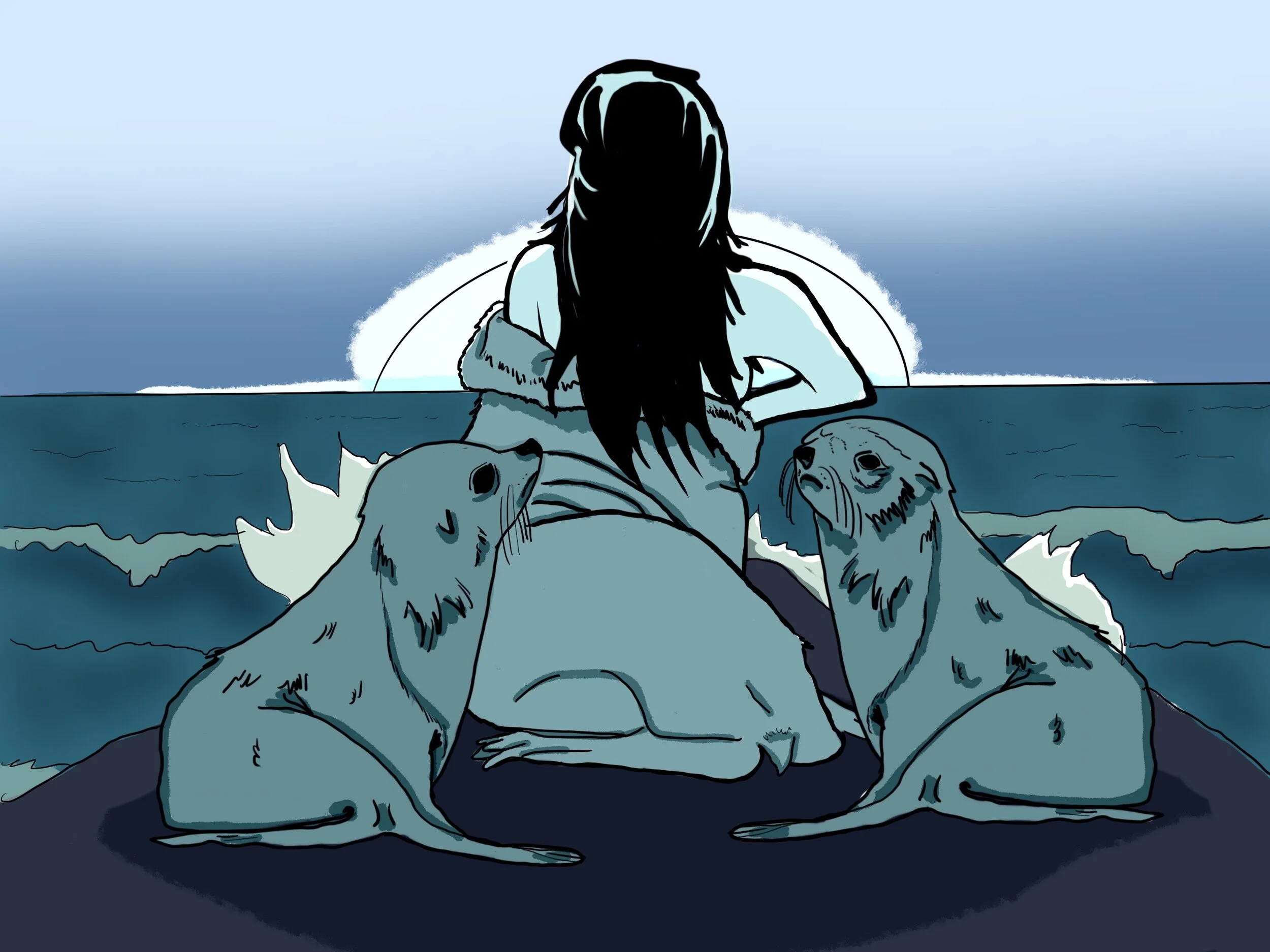 Illustrations and Short Story in Hypertext Magazine — Sarah Salcedo