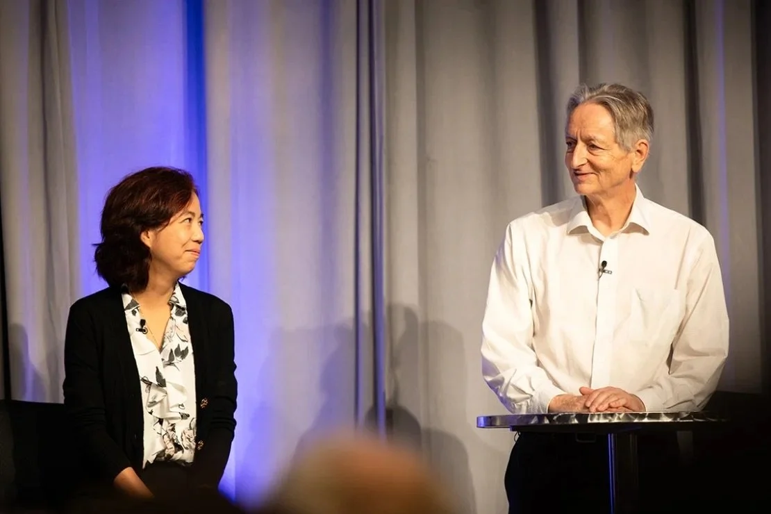 Geoffrey Hinton and Fei-Fei Li draw thousands to talk about responsible ...