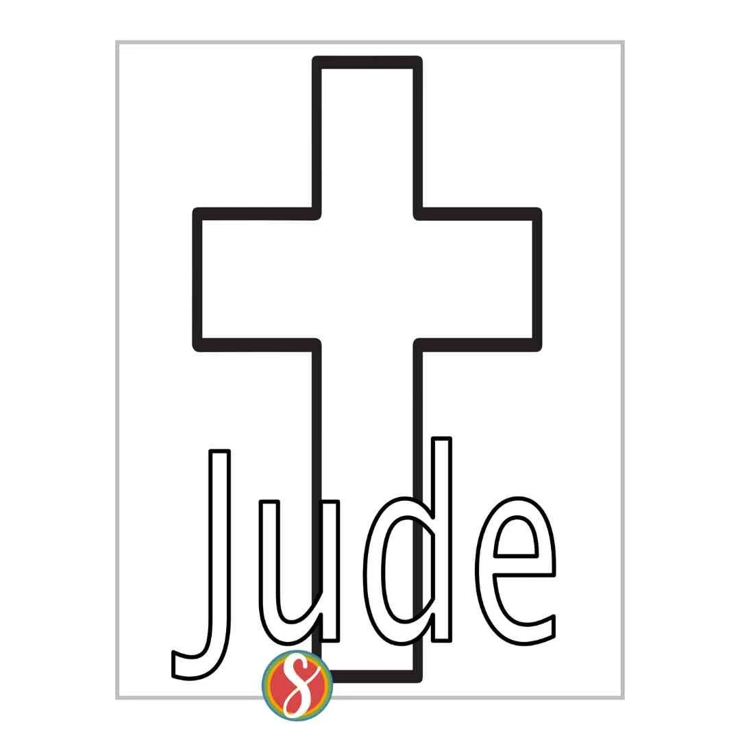 Jude Scripture Coloring Page — Stevie Doodles