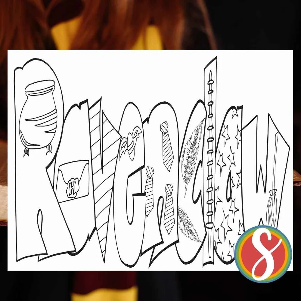 Free Ravenclaw Coloring Pages — Stevie Doodles