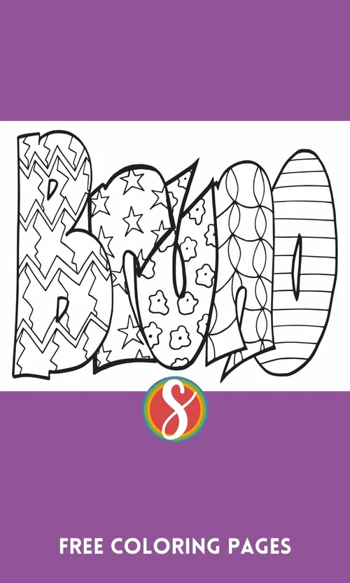 Free Bruno Coloring Page — Stevie Doodles