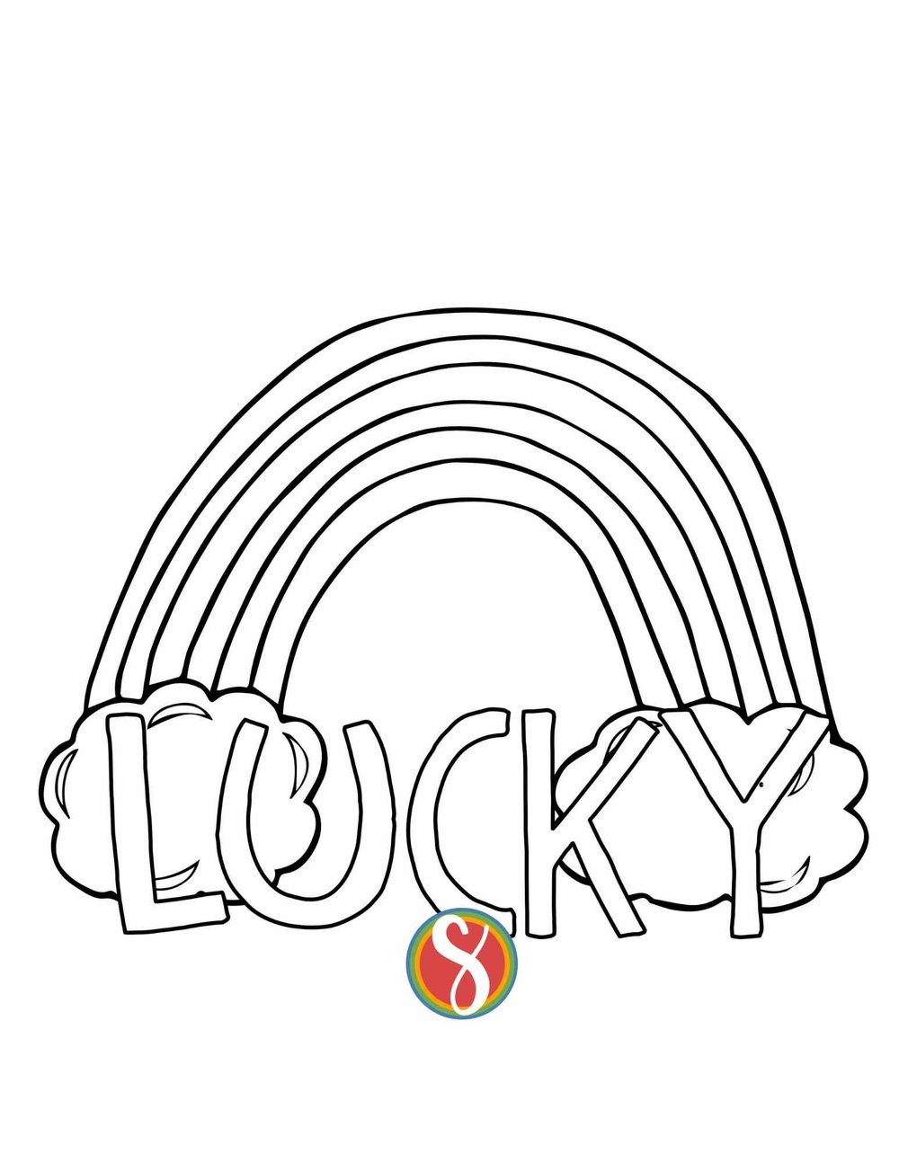 Free Lucky Name Coloring Pages — Stevie Doodles