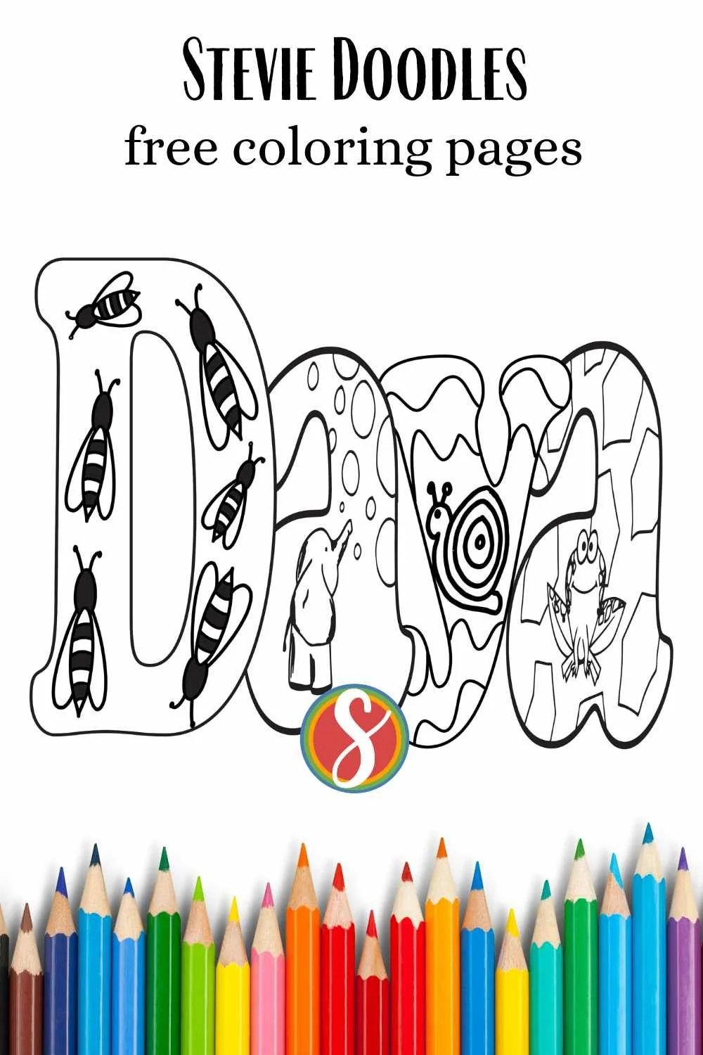 Free Daya Name Coloring Page — Stevie Doodles