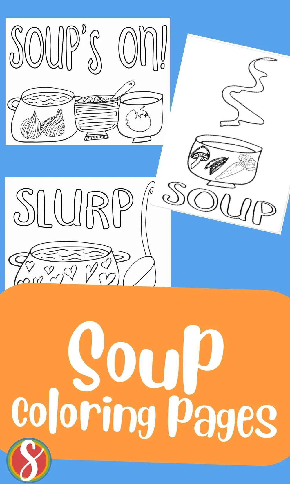 Free Soup Coloring Pages — Stevie Doodles