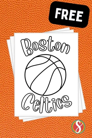Free Boston Celtics Coloring Pages — Stevie Doodles
