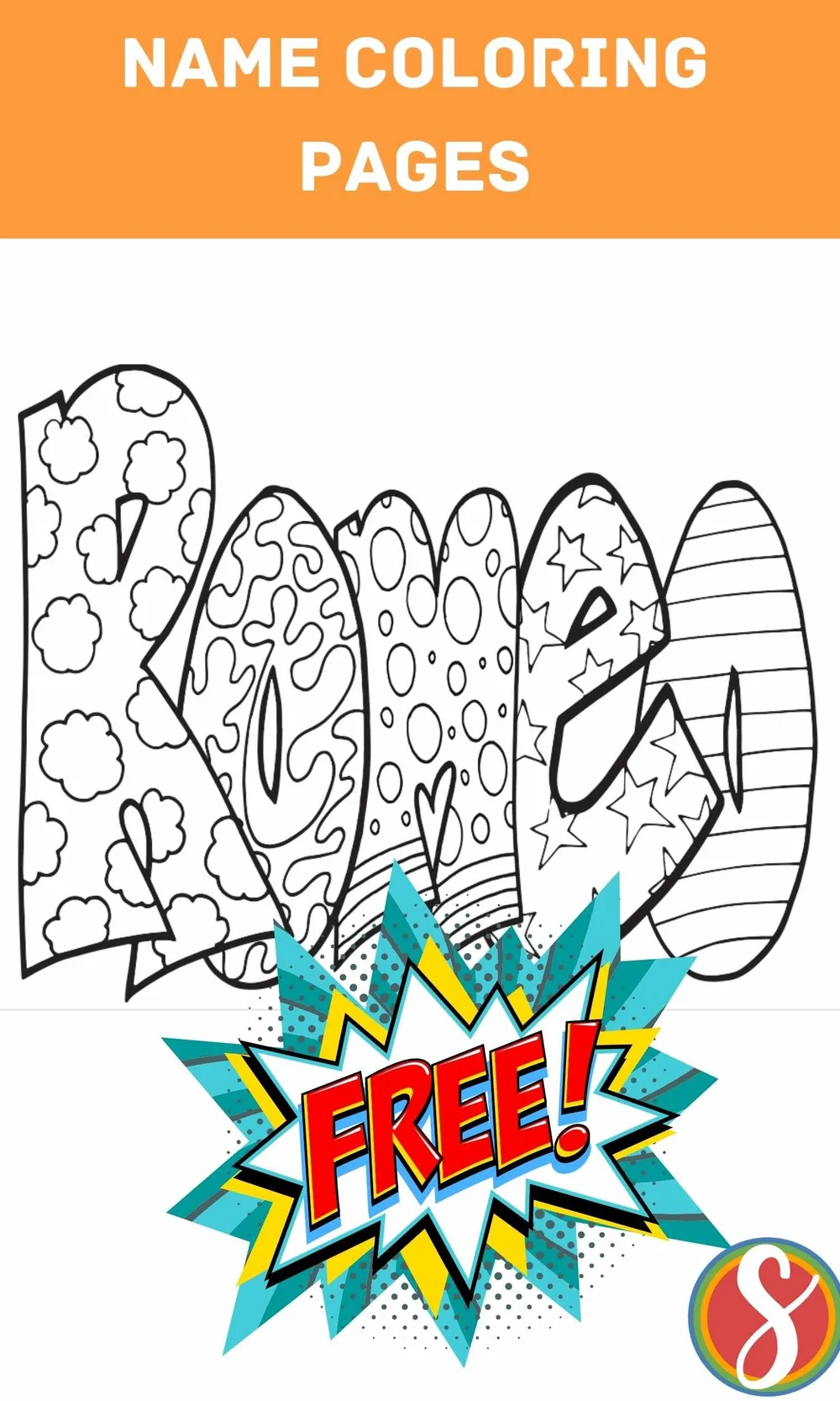 ROMEO Free Name Coloring Page — Stevie Doodles