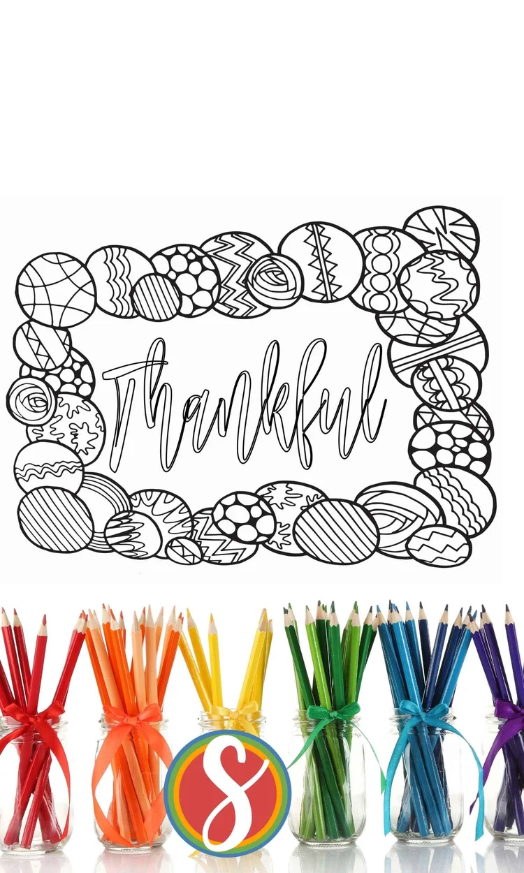 25 + Free Gratitude Coloring Pages For Kids — Stevie Doodles