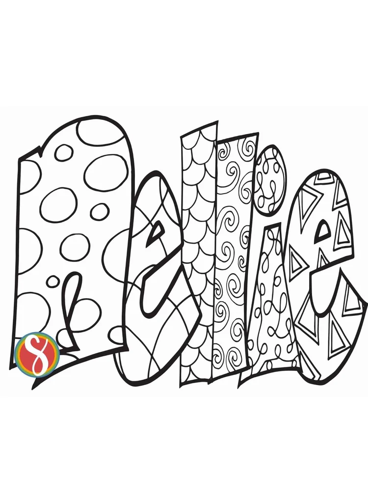 Free Nellie Name Coloring Pages — Stevie Doodles