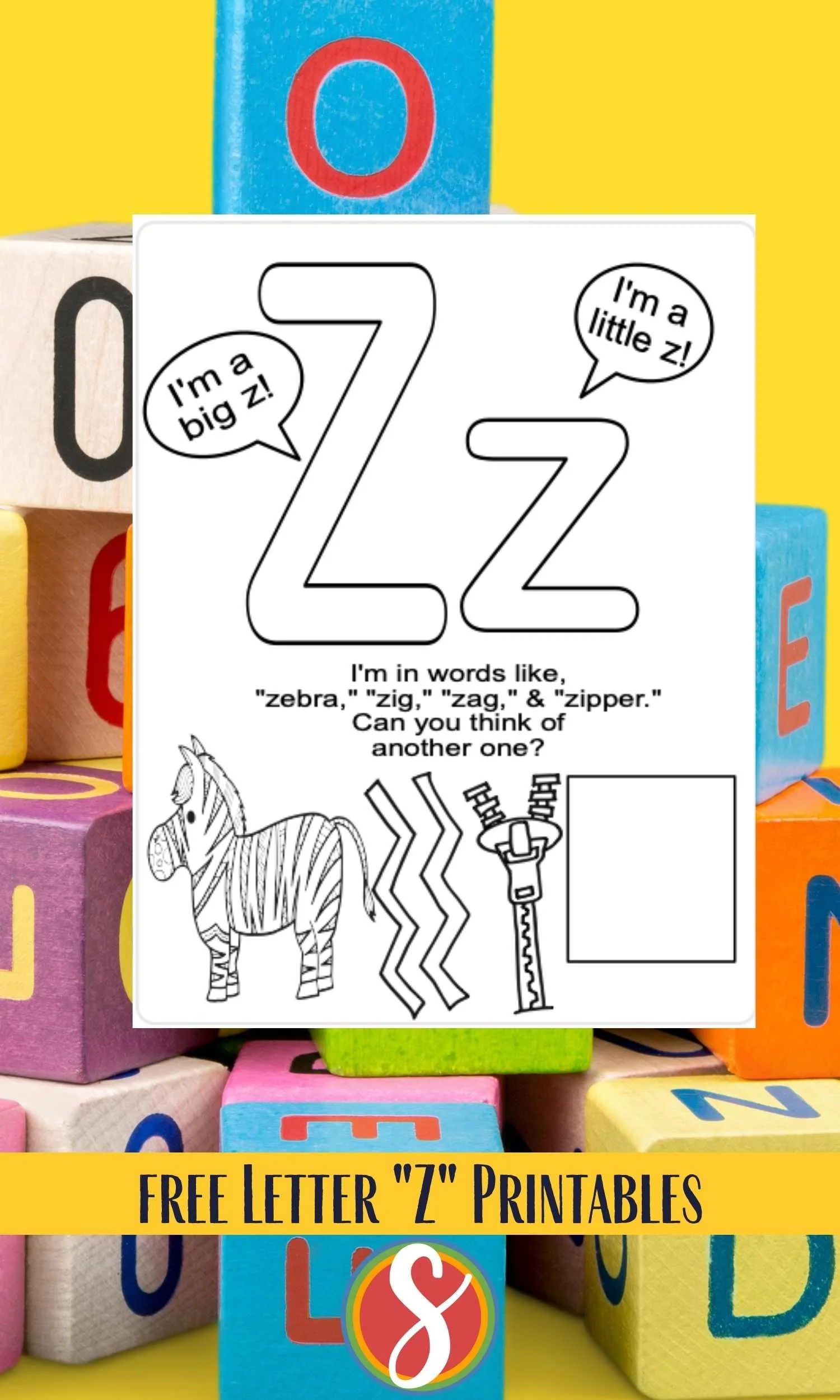 10 Fre "Z" Coloring Pages — Stevie Doodles