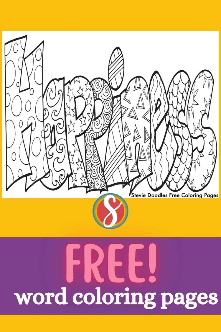 Happiness Coloring Pages — Stevie Doodles