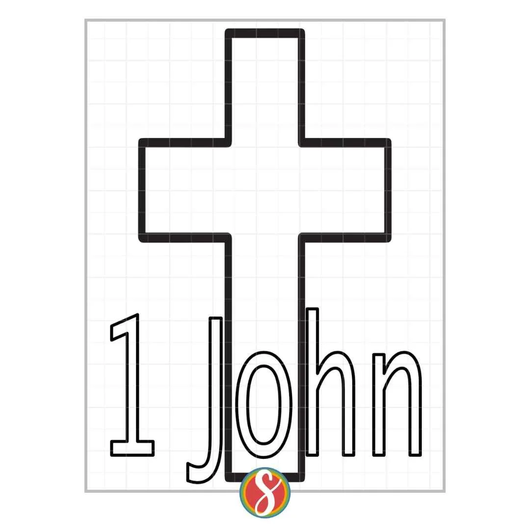 Free 1 John Coloring Page Printables — Stevie Doodles