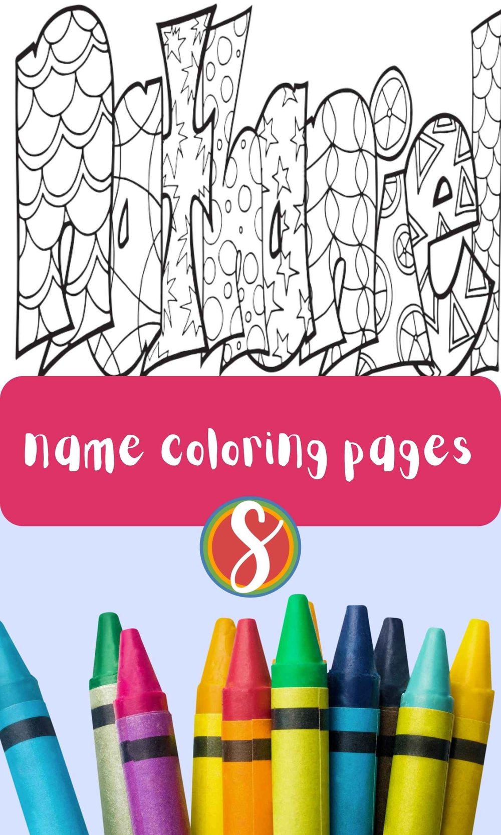 Free NATHANIEL Name Coloring Page Printable — Stevie Doodles