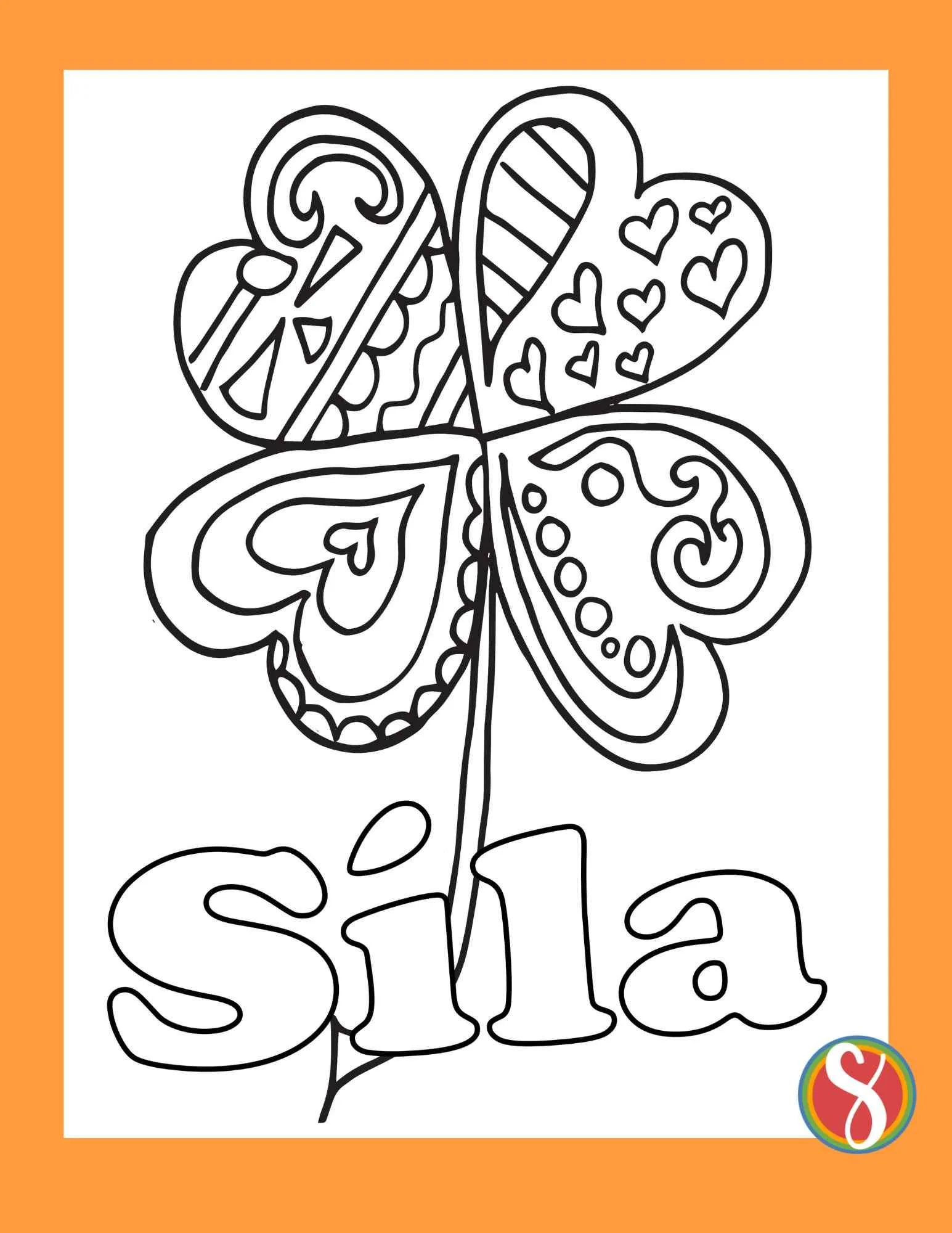 Free SILA Name Coloring Pages — Stevie Doodles