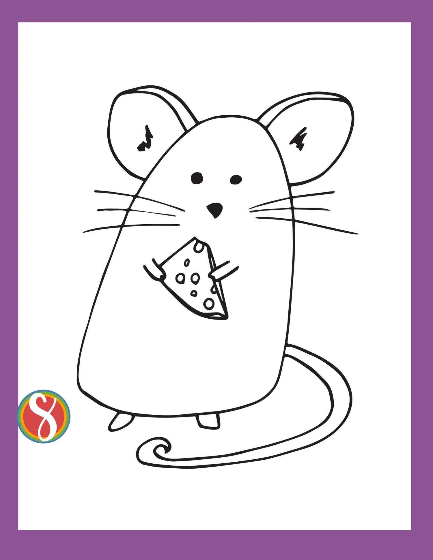 Free Mouse Coloring Pages — Stevie Doodles