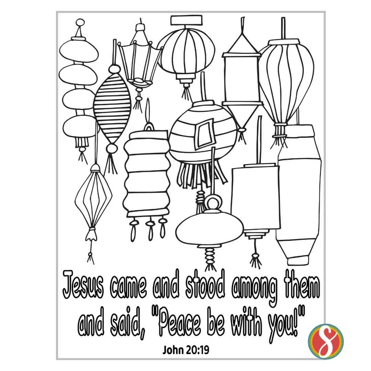 10+ Free John Coloring Pages — Stevie Doodles
