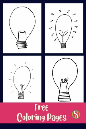 Free Lightbulb Coloring Pages — Stevie Doodles