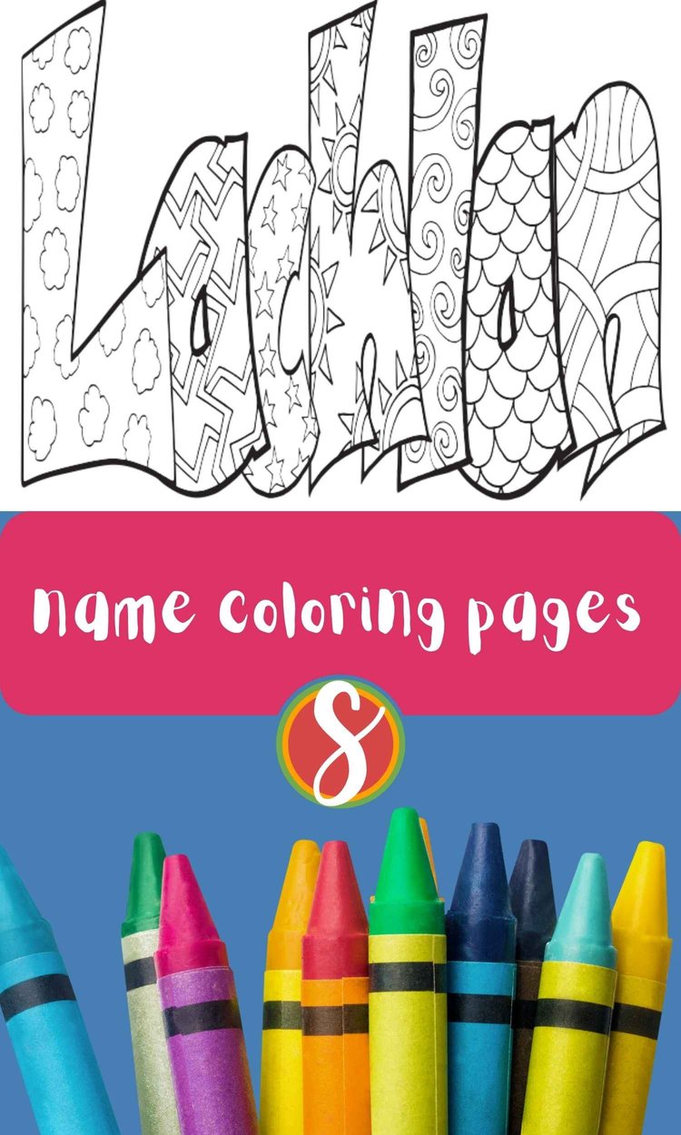 Free LACHLAN Name Coloring Page Printable — Stevie Doodles