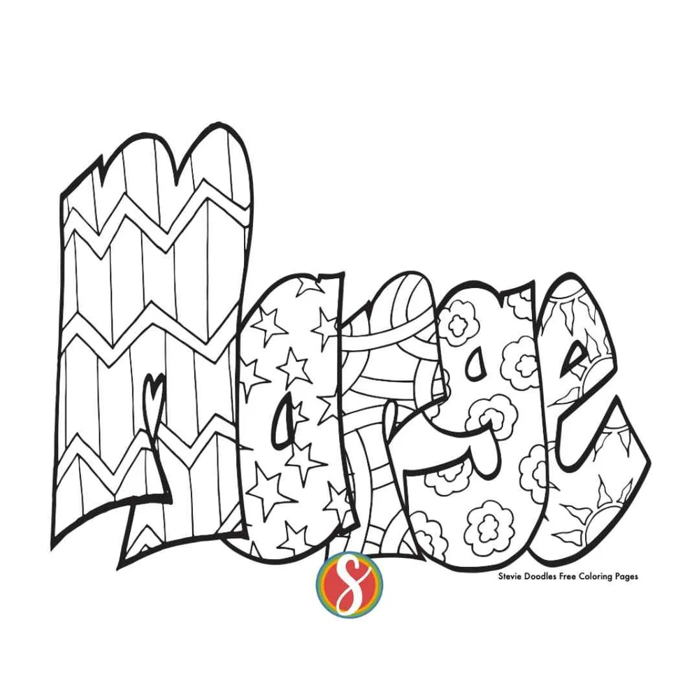 Free MARGE Coloring Page — Stevie Doodles