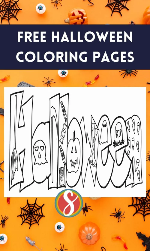 Free Halloween Coloring Pages — Stevie Doodles