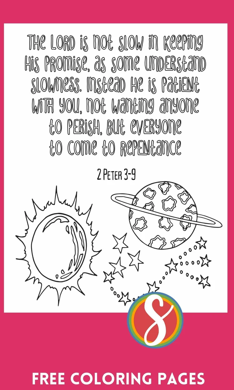 Free 2 Peter Coloring Pages — Stevie Doodles