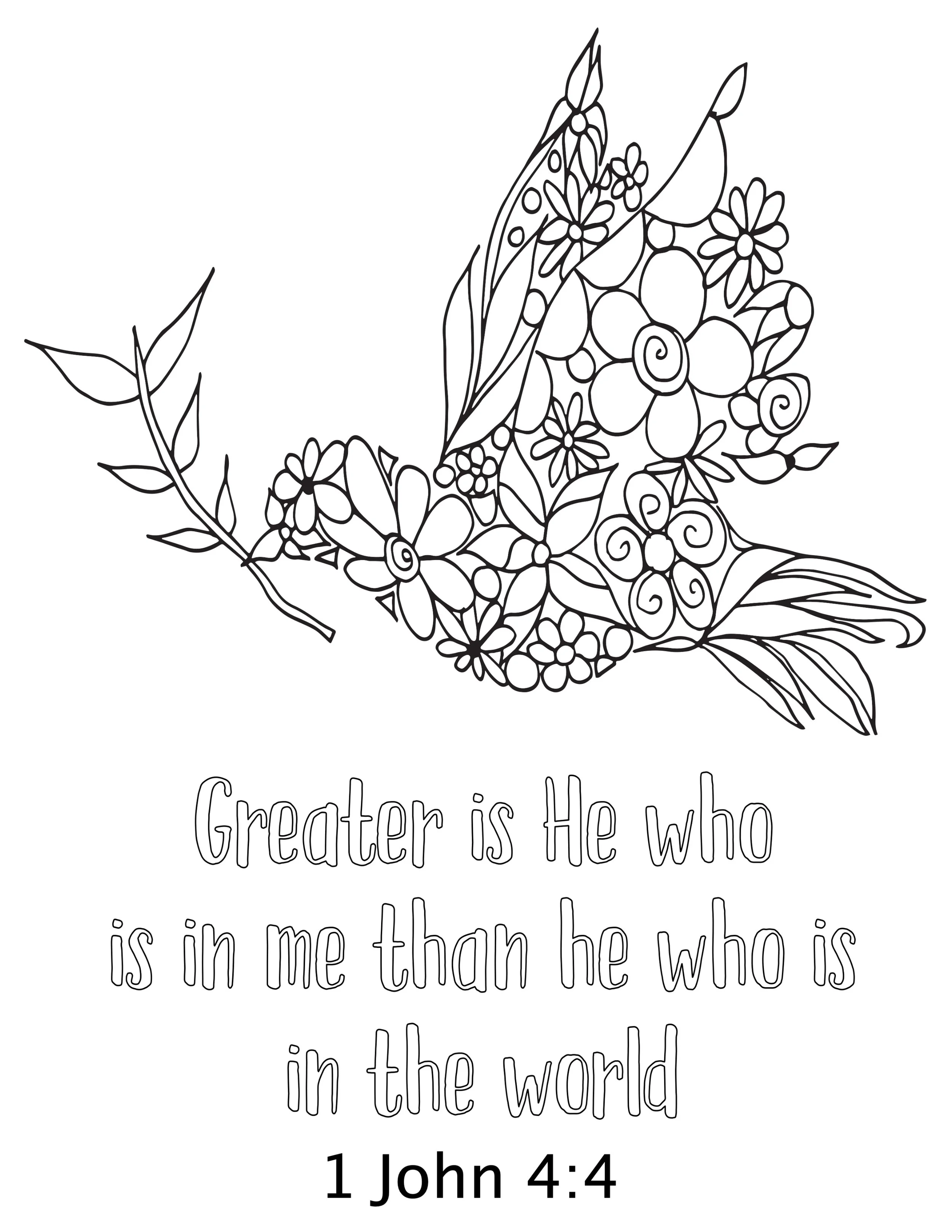 Free 1 John Coloring Pages — Stevie Doodles