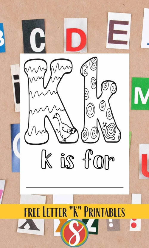 11 Free "K" Coloring Pages — Stevie Doodles