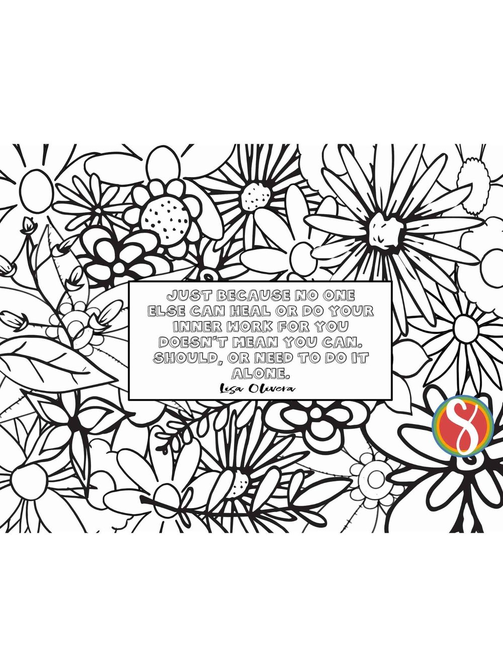 Free Mental Health Coloring Pages — Stevie Doodles
