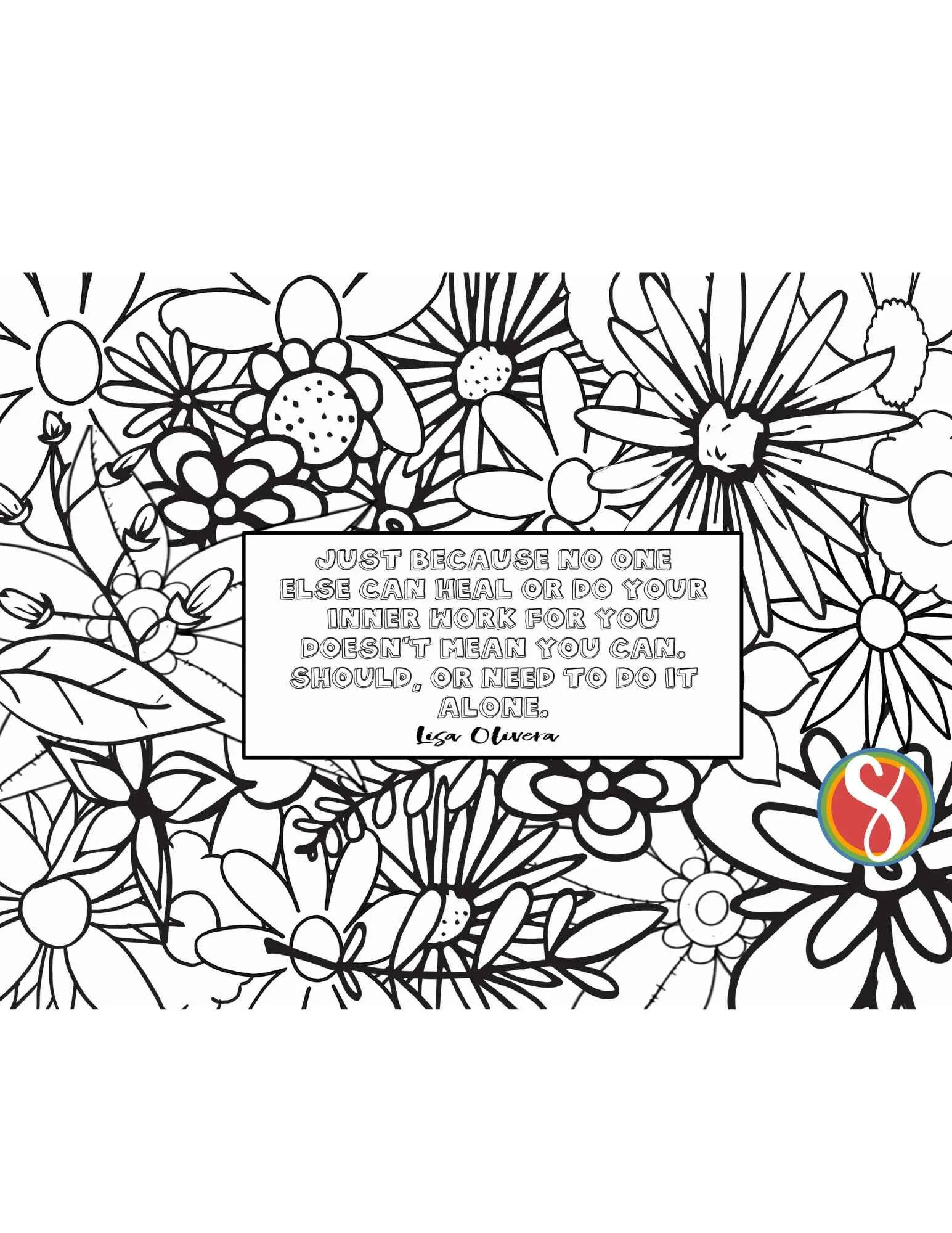 Free Mental Health Coloring Pages — Stevie Doodles