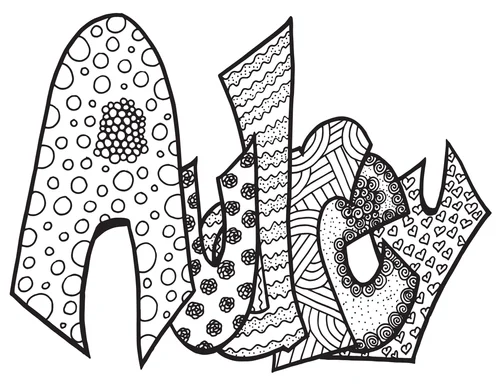 AUDREY - Free Printable Coloring Pages — Stevie Doodles