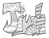 JIYAH - Free Printable Coloring Page — Stevie Doodles