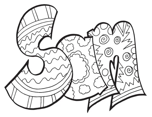 SAM - Free Printable Coloring Page — Stevie Doodles