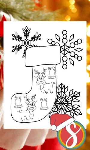 Free Reindeer Christmas Coloring Pages — Stevie Doodles