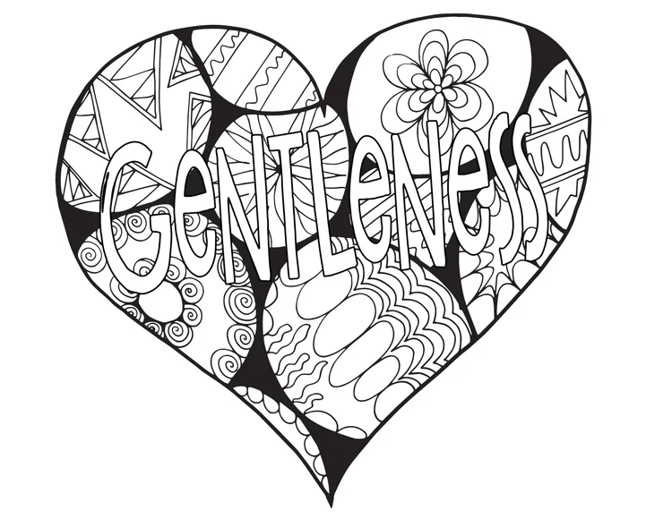 Free Gentleness Coloring Pages — Stevie Doodles