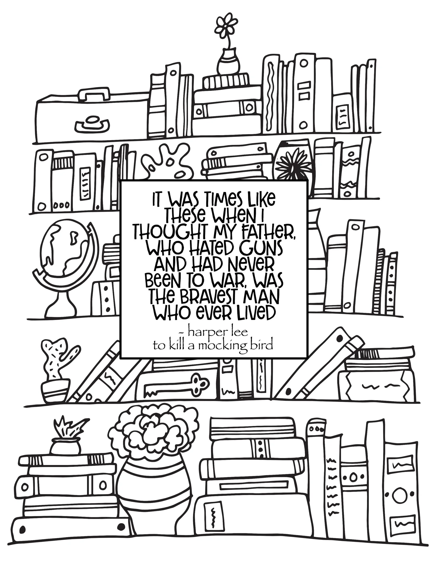 to kill a mockingbird coloring pages