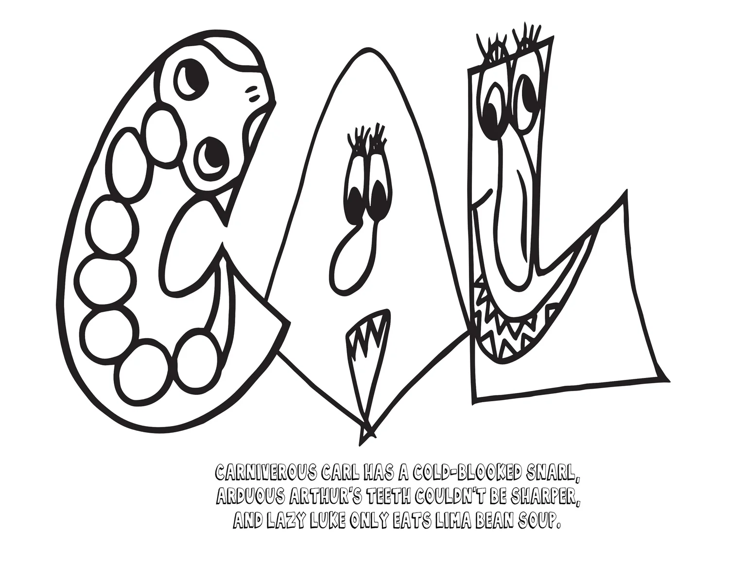 CAL - Free Name Coloring Page — Stevie Doodles