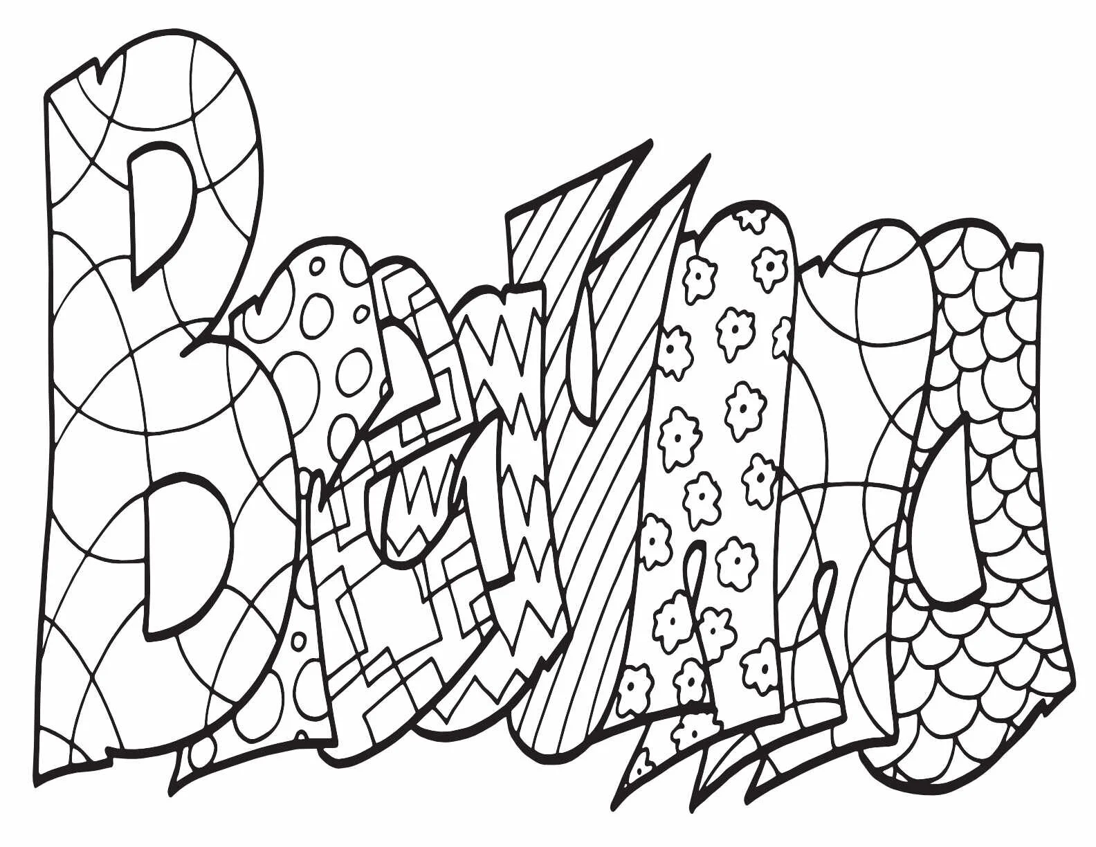 BREAUNNA - Free Coloring Page — Stevie Doodles