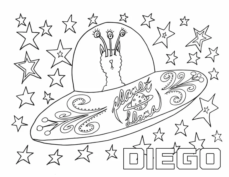 DIEGO! 4 Free Printable Coloring Pages — Stevie Doodles