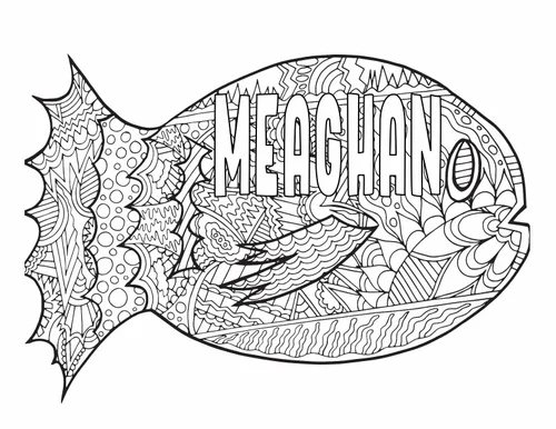 MEAGHAN! 3 Free Printable Coloring Pages — Stevie Doodles