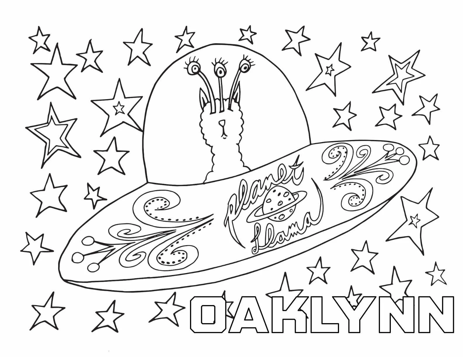 OAKLYNN! 4 Free Printable Coloring Pages — Stevie Doodles