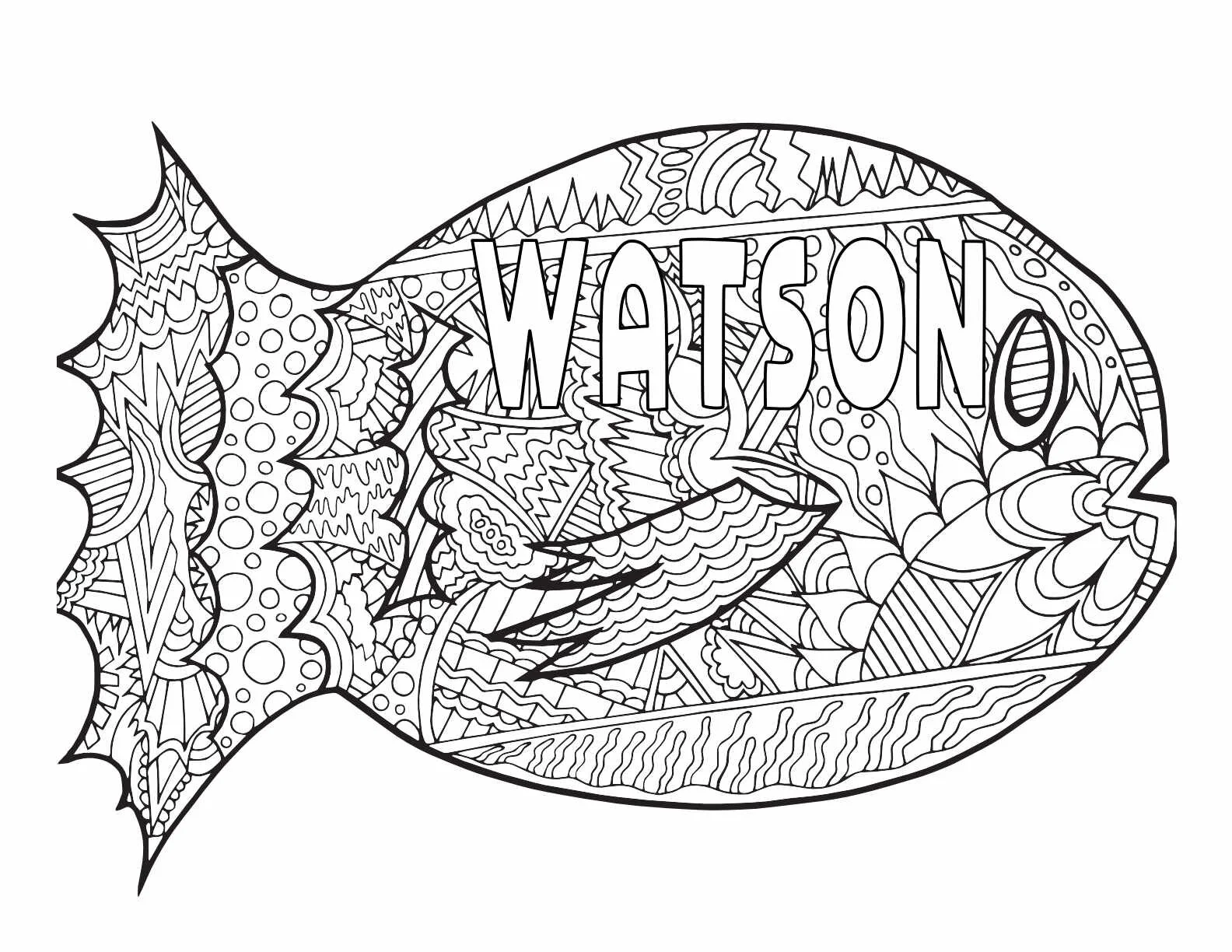 WATSON! 3 Free Printable Coloring Pages — Stevie Doodles