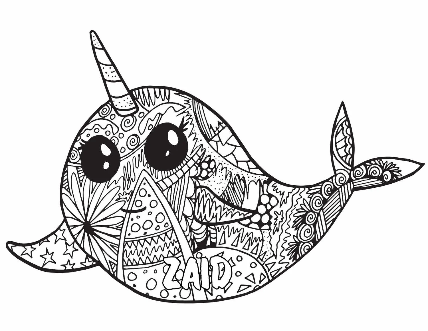 ZAID! 4 Free Printable Coloring Pages — Stevie Doodles