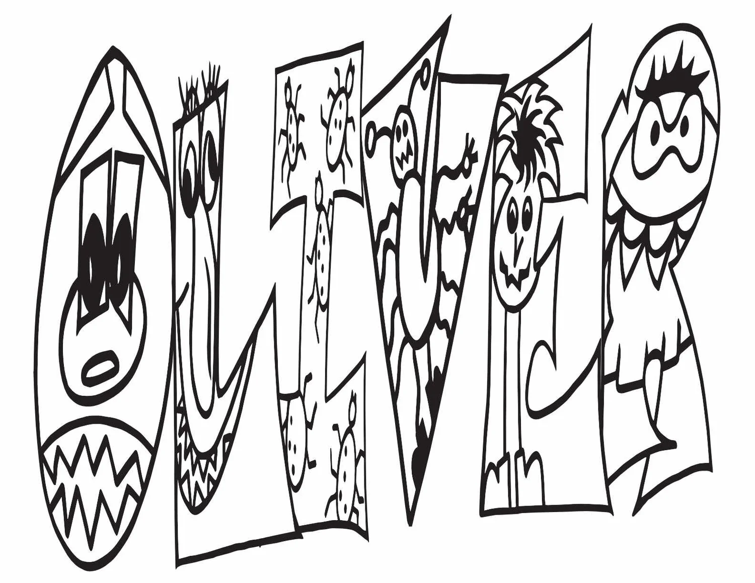 10 OLIVER Coloring Pages - Free Printable — Stevie Doodles
