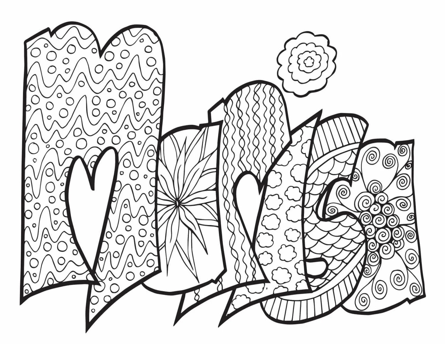 MARISA - Two Free Printable Coloring Page — Stevie Doodles