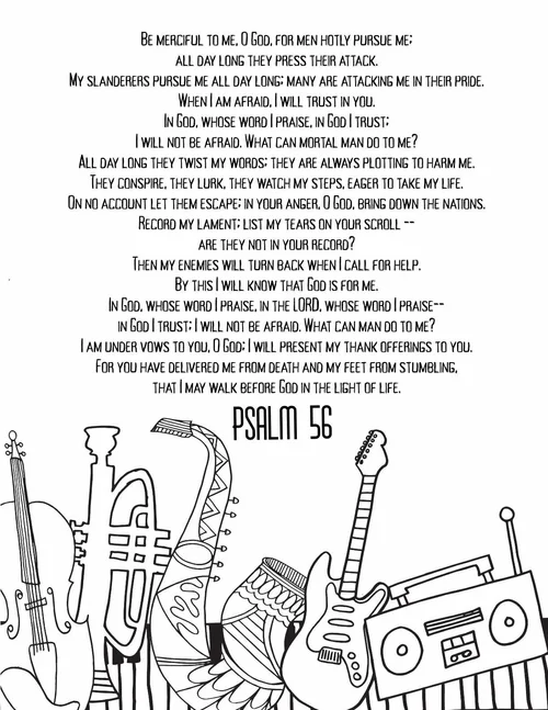 Free Psalms 51 - 60 COLORING PAGES — Stevie Doodles